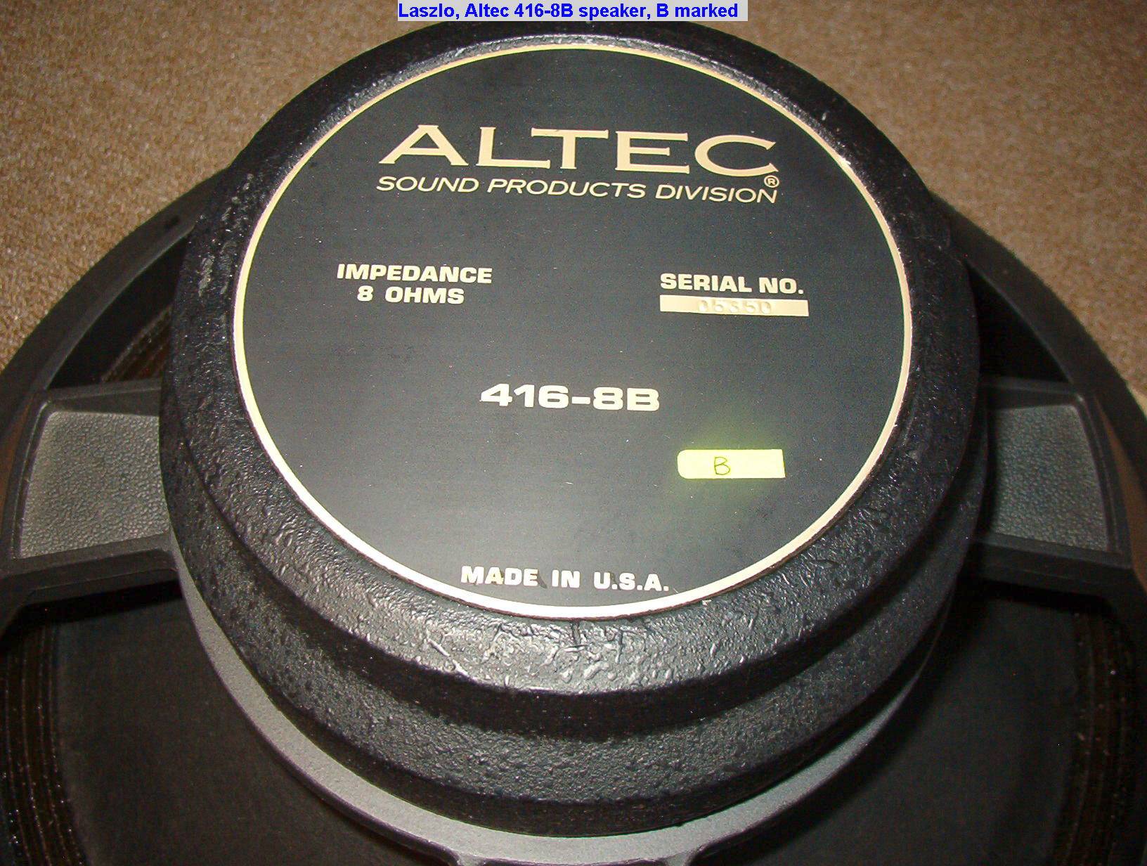 ALTEC 416B USATO - Audioplus Hi End
